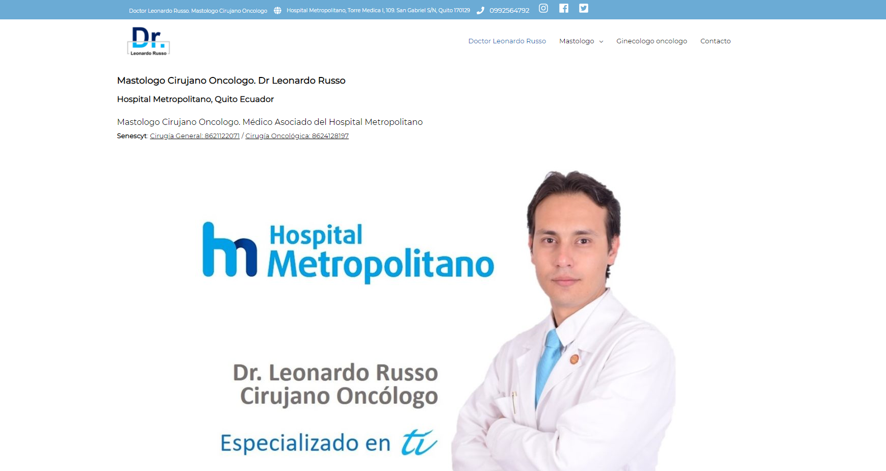 Dr. Leonardo Russo - Cirujano Oncólogo