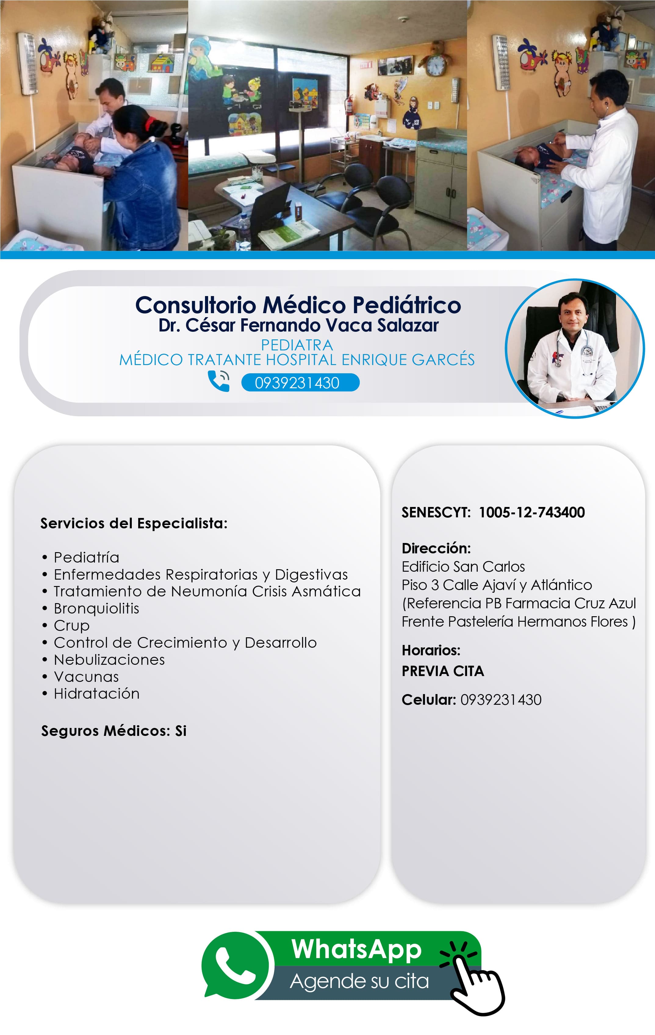 Dr. César Fernando Vaca Salazar - Pediatra