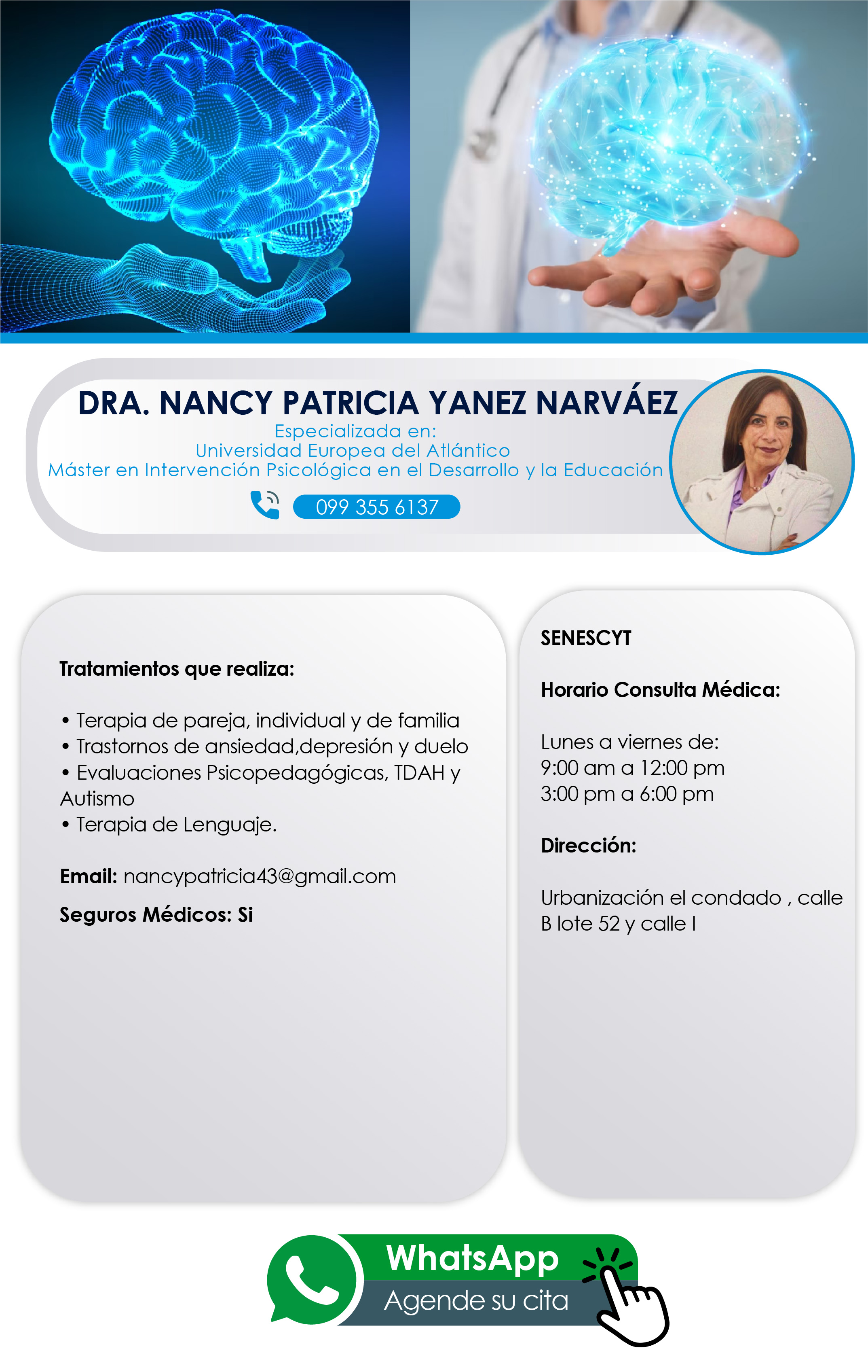 Nancy Yánez - Psicóloga Clínica